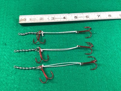 3 Piece J Plug Hook Harness,Fits #5 J Plug, 6 ball chain swivels,Red ...