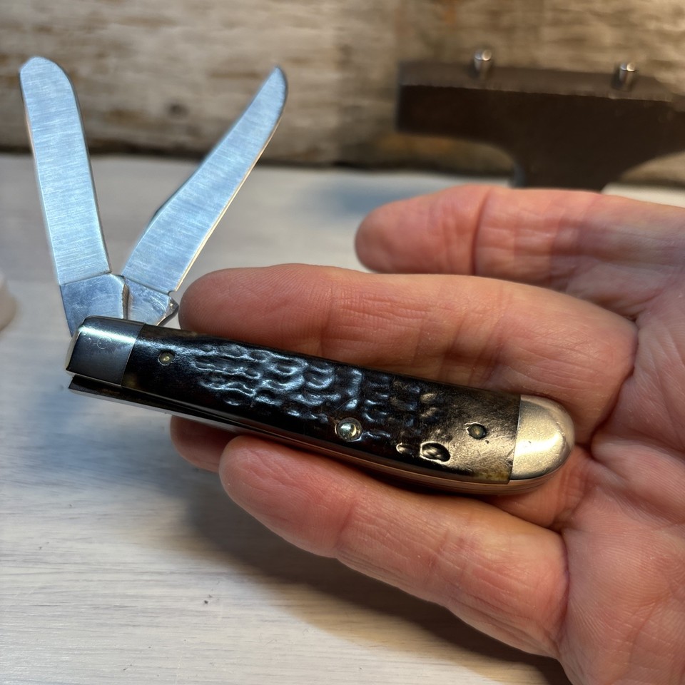 1983 Case XX 6207 SP SSP Mini-Trapper Pocket Knife Pretty Bone Handle 7 ...