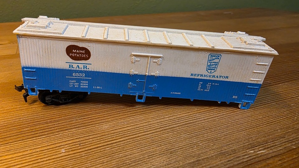 Life-Like HO Scale Bangor Aroostook 6532 Maine Potatoes Refrigerated ...