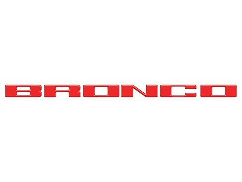 21 thru 23 Bronco OEM Ford Tufskinz Race Red Grille Emblem Letters ...