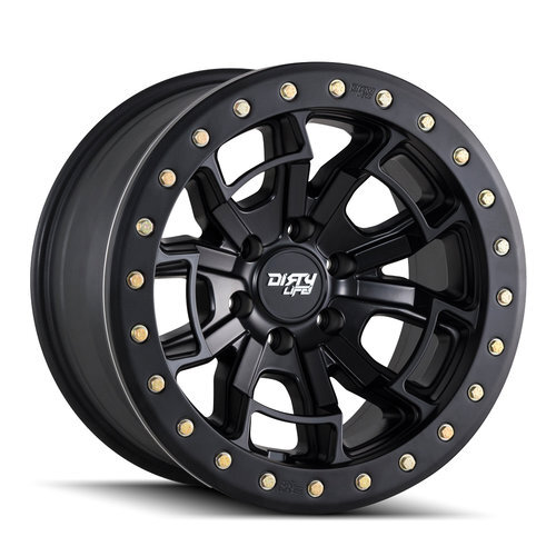 Dirty Life 9303 DT-1 17x9 5x139.7 -38mm Matte Black Wheel - Rash Ring ...