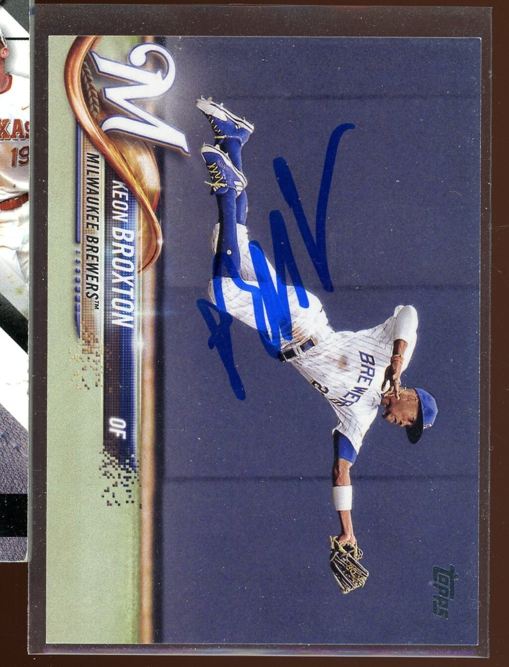 2018 Topps KEON BROXTON Signed Card autograph AUTO BREWERS | eBay