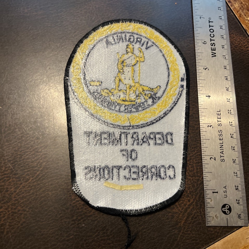 Vintage Obsolete Corrections Prison Patch Virginia Department Of ...