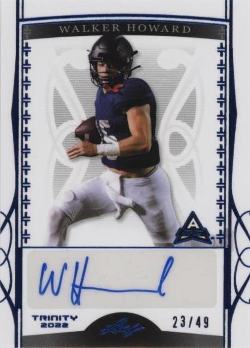 2022 Leaf Trinity - Walker Howard #BA-WH1 Navy /49 (AU, RC) for sale ...