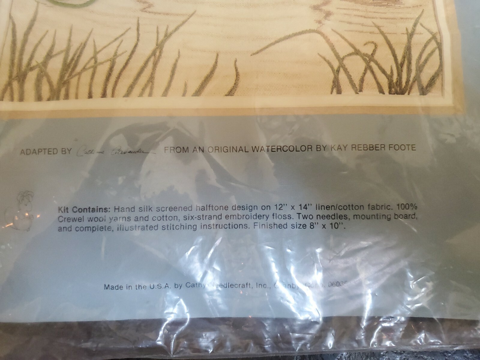 Vintage Cathy Needlecraft MOTHER GOOSE F019 Kit Watercolor Kay Foote ...