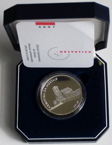 2001 B Swissmint 20 Franc Silver Proof coin, Saint John Abbey in ...