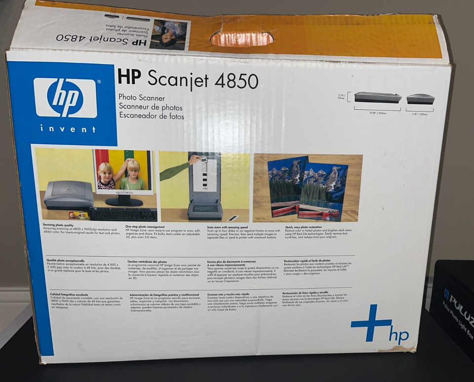 HP ScanJet 4850 Flatbed Scanner Color Photo Slide USB Open Box New W ...