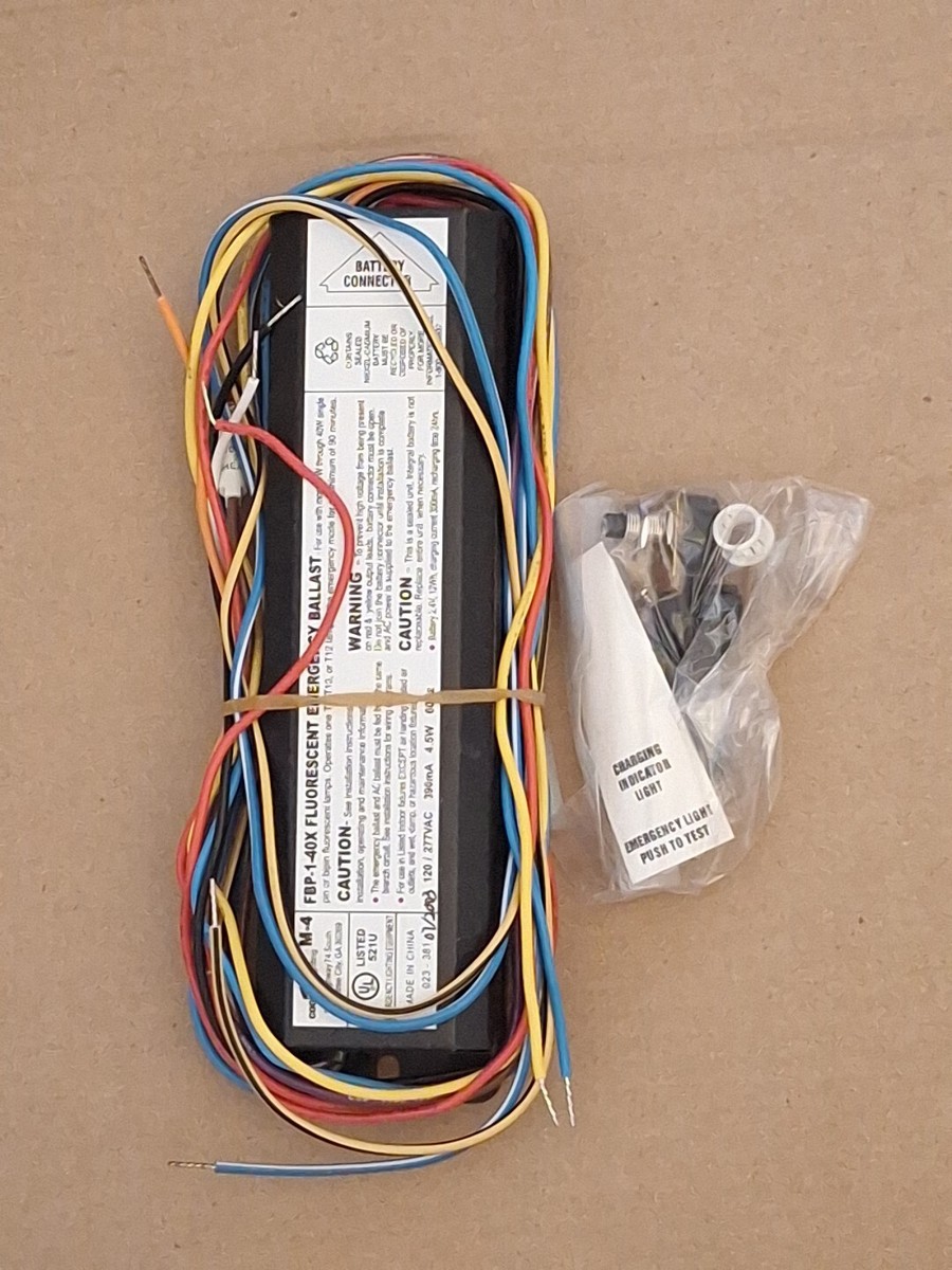 Fluorescent Light Fixture Emergency Ballast
