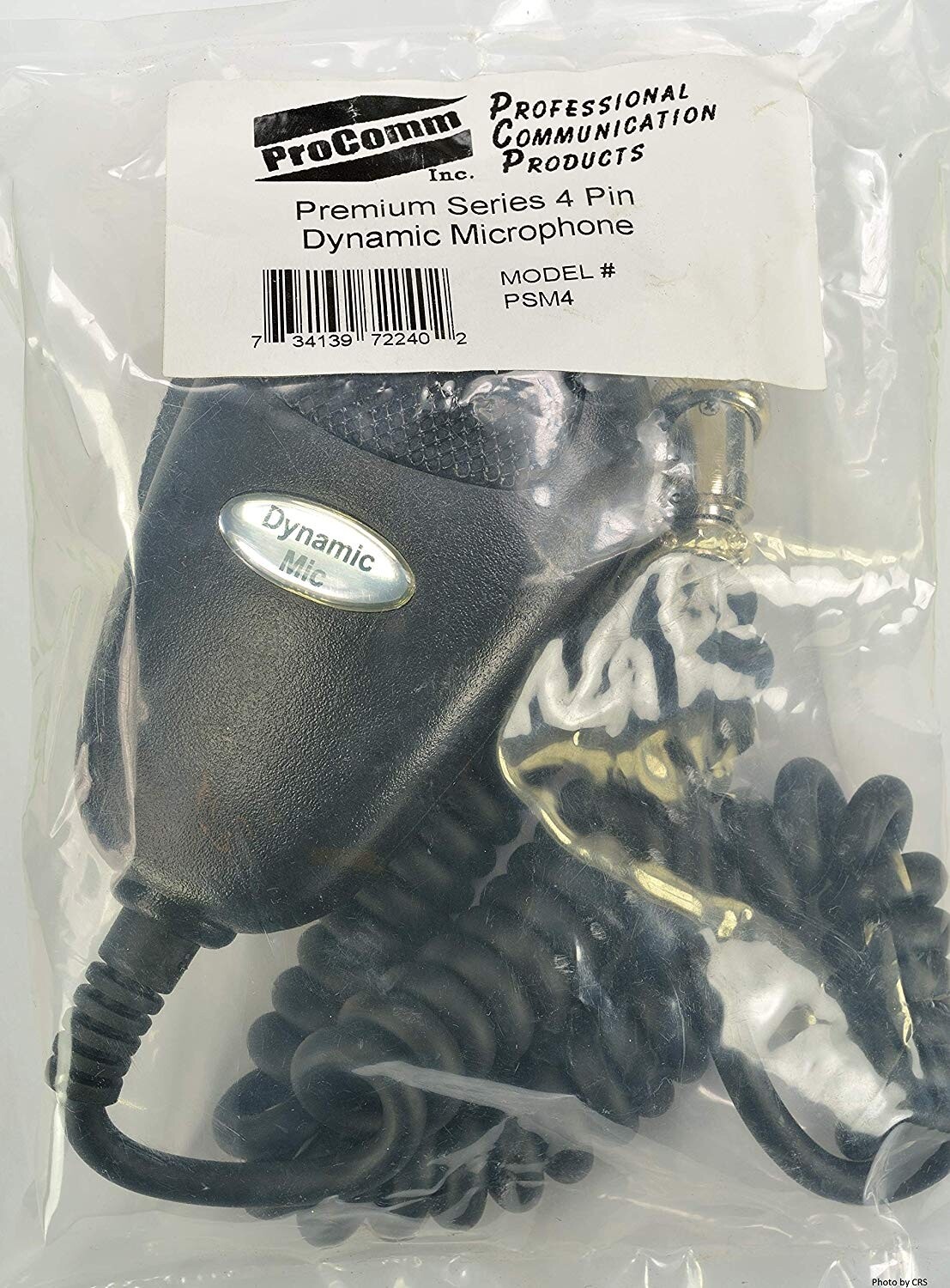 ProComm PSM4 4-Pin Dynamic CB/Ham Radio Microphone Coiled Mic for Cobra ...