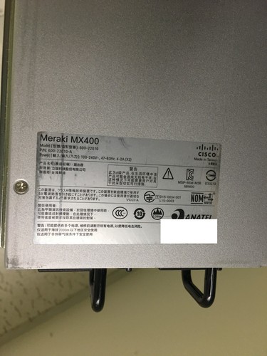 Cisco Meraki MX400 + 8 port Gb ethernet module | eBay