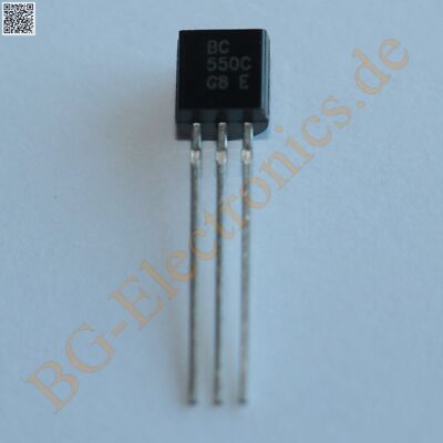 50 x BC550C Low Noise NPN Silicon Transistors 625mW 45V 45V CDIL TO-92 ...