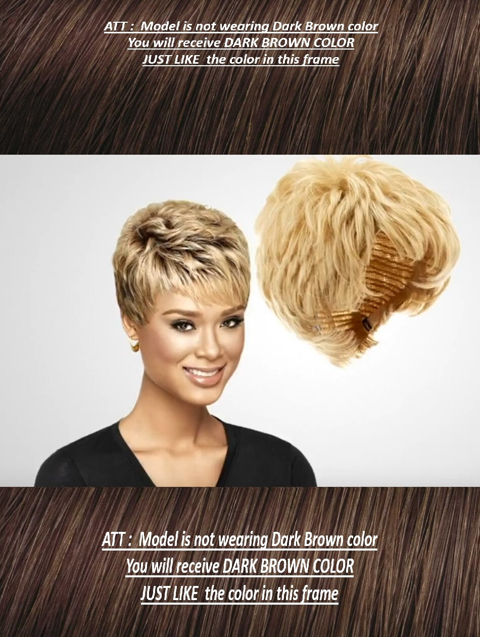 LUXHAIR by Sherri Shepherd Pixie Bob Wig , Dark Brown