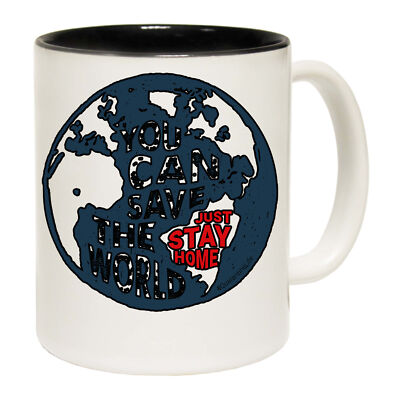 Save The World Stay Home Quarantine - Funny Mugs Novelty Coffee Mug ...