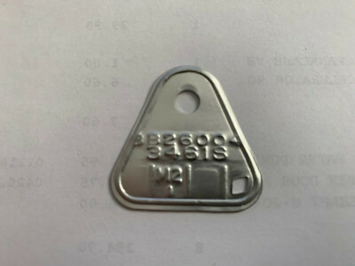 1962-64 CHEVROLET 409"/425HP CARTER AFB SECONDARY 3361S DATED ID TAG ...