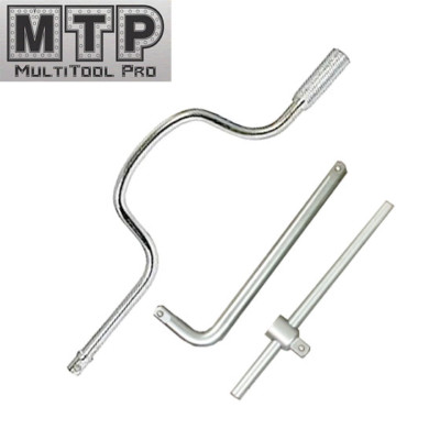 3X 1/2" Drive Speed Sliding L-sharp Wrench Socket Bar Breaker Speeder ...