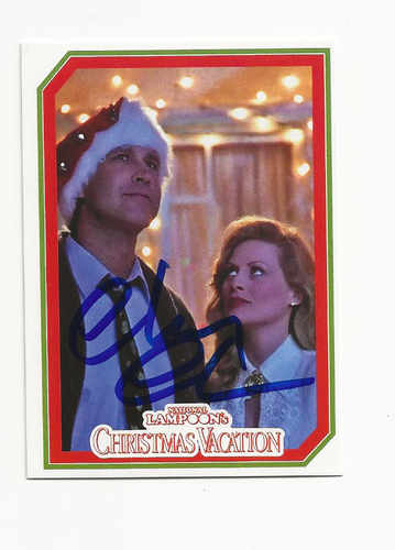 CHEVY CHASE AUTOGRAPHED CARD | eBay