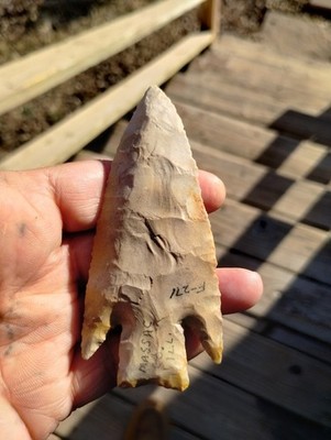 Very Beautiful Hardin Barbed Arrowhead Projectile Indian Artifact | eBay