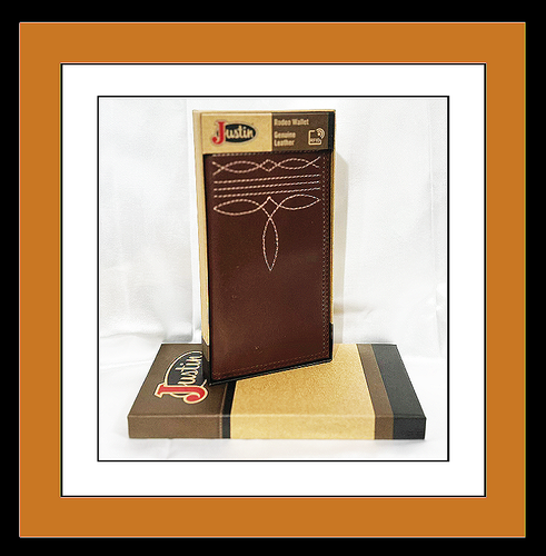 Justin Jr. Rodeo Wallet Genuine Leather RFID Western Style (JRrod) | eBay
