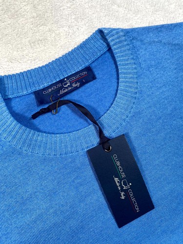 Masters Clubhouse Collection Golf Sweater Mens Large Blue Merino Wool ...