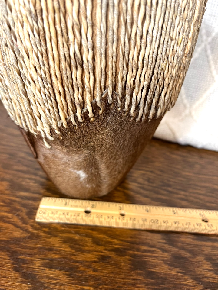 Vintage Cow Hide African Tribal Drum Bongo Handmade Rattles Inside | eBay