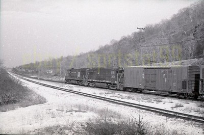 Freight Scene - Penn Central / Conrail Locomotives - Vintage Railroad ...