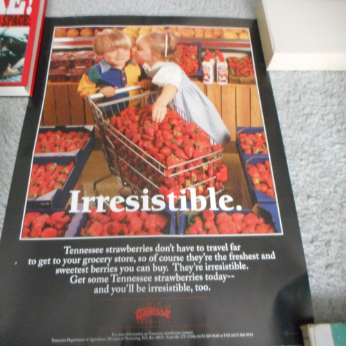 Tennessee Department Of Agriculture Strawberry Advertising Poster 22 x ...