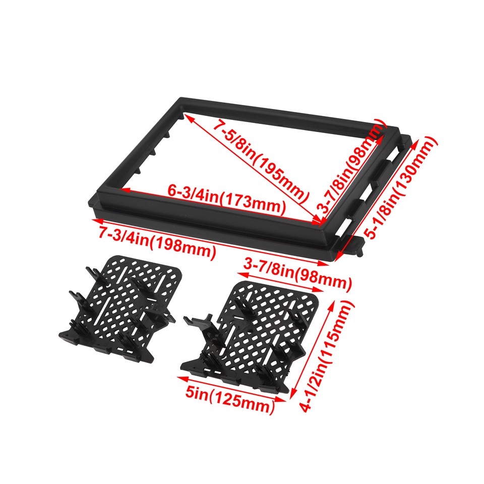 2004-Up Ford F350/F450/F550 Double Din Dash Kit Radio Stereo ...