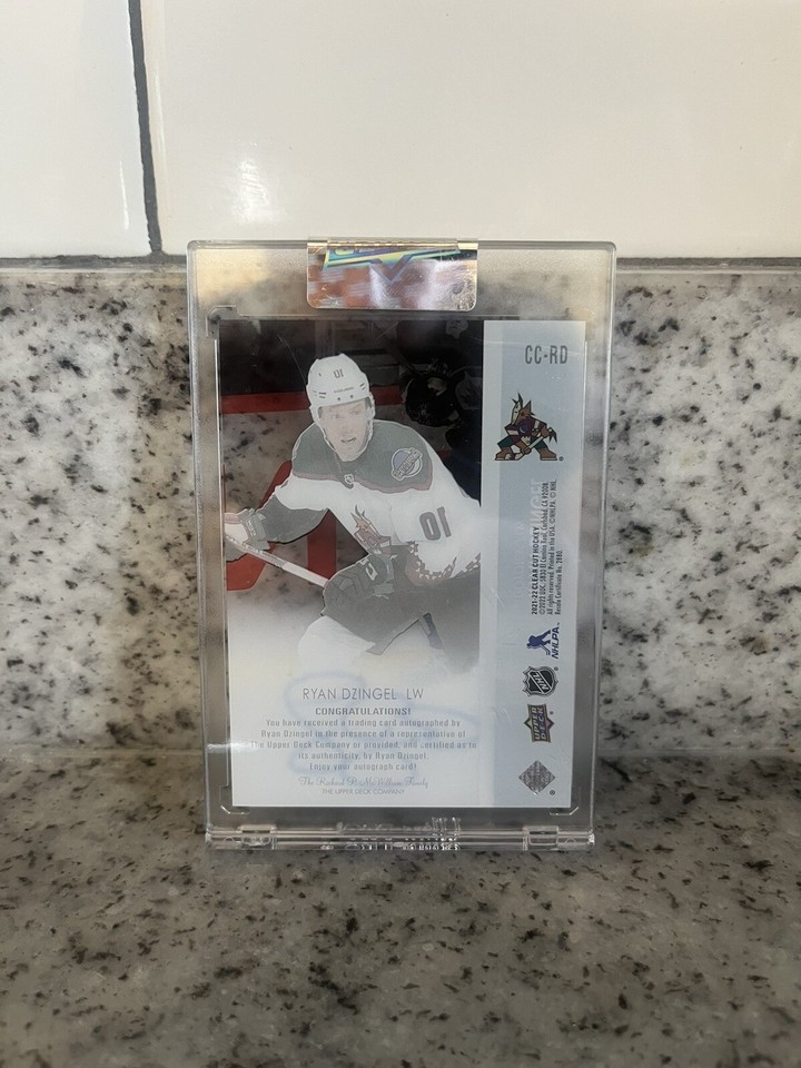 Ryan Dzingel 21/22 Upper Deck Clear Cut Auto Arizona Coyotes | eBay