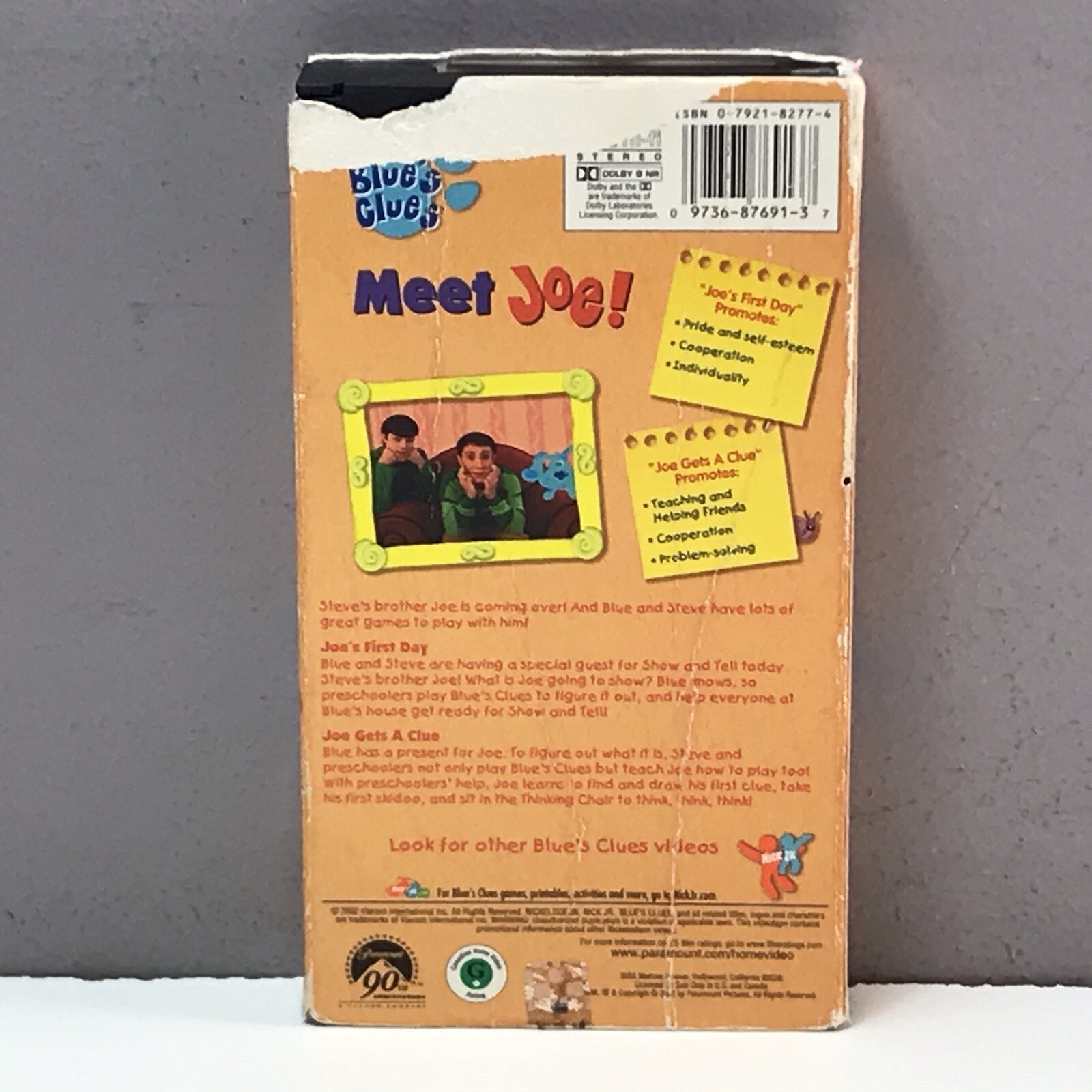 Nick Jr Blue’s Clues Meet Joe VHS Video | Grelly USA