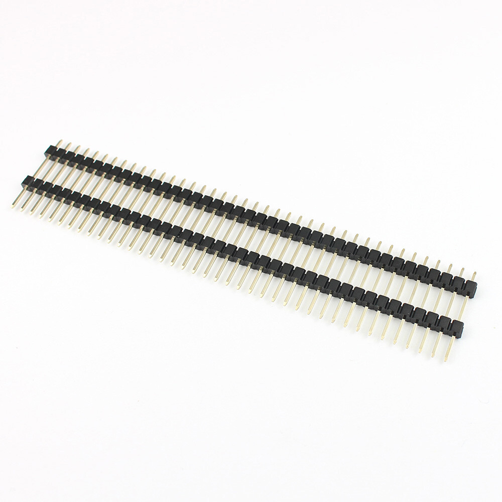 5Pcs 2.54mm Pitch 40 Pin Male Double Insulator Single Row Header Strip ...
