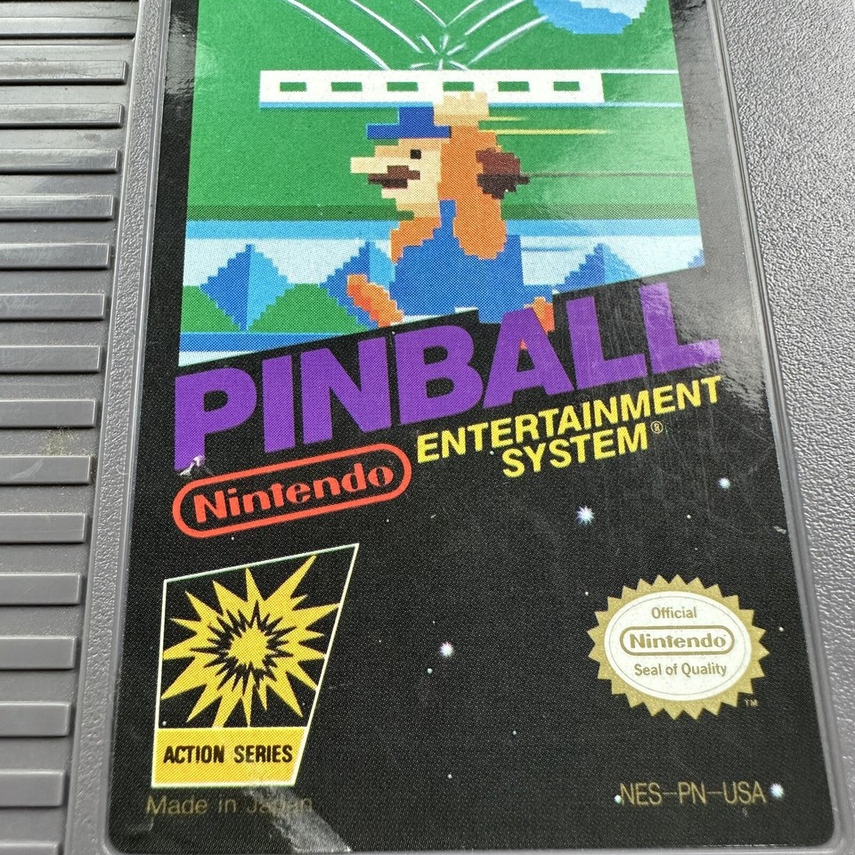 Pinball (Nintendo NES, 1985) Genuine OEM Authentic Game Cartridge Only ...