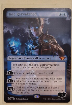 MTG | Jace Reawakened (Borderless) - Outlaws of Thunder Junction | NM/M ...