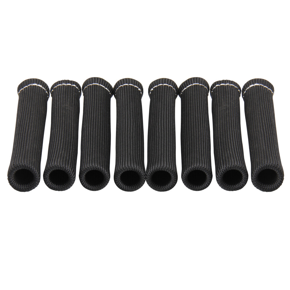 8PCS 2500° Spark Plug Wire Boots Heat Shield Protector Sleeve Cover For ...
