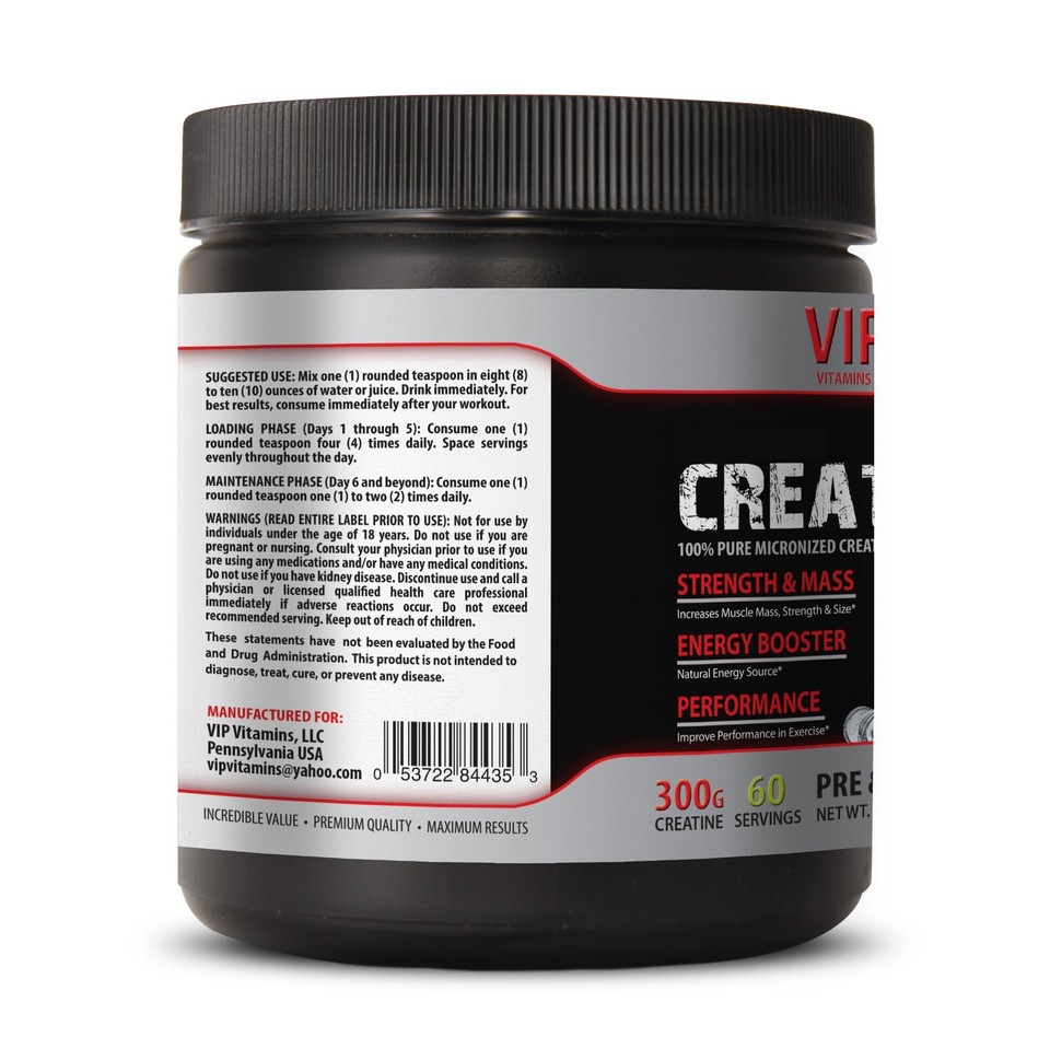energy pills - CREATINE 300G 100% Pure - creatine supplement 2CANS | eBay