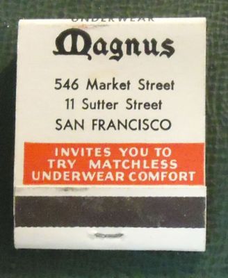 Matchbook - Dagnus Men's Clothes Jockey Underwear San Francisco CA FULL ...