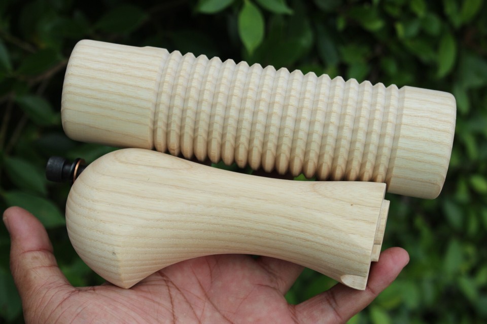 MOSSBERG 590 SHOCKWAVE 12 GA WOOD STOCK & FOREND BIRDSHEAD UNSTAINED ...