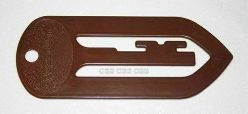 Tupperware Vintage Giant Jumbo Large Plastic Brown Key Shaped Paper ...