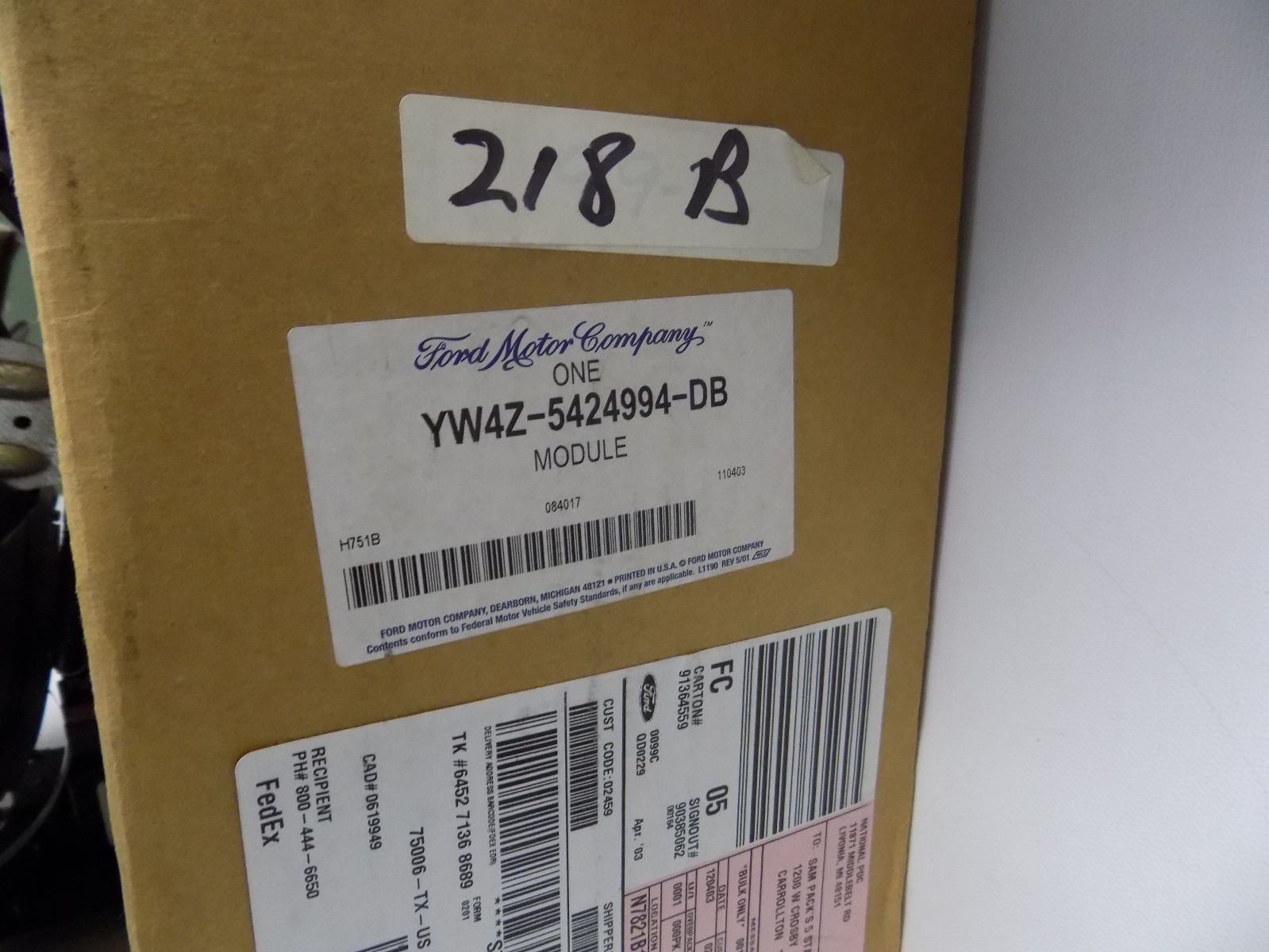 New OEM Ford Door Module Panel Control Lock YW4Z5424994DB | eBay