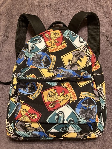 Harry Potter Backpack Gryffindor Black Backpack Wizard School Hogwarts ...