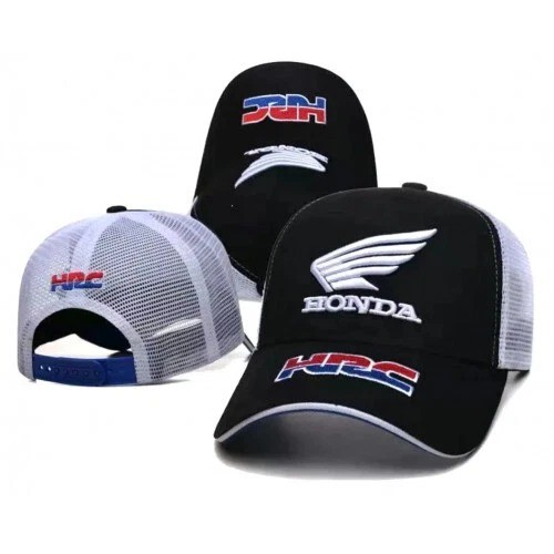 Honda Moto Racing Hat:Cool HRC Black Snapback Baseball Cap with ...