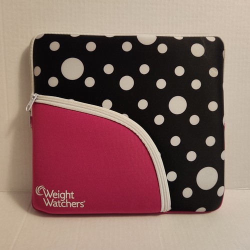 WEIGHT WATCHERS WW Neoprene Zipper Bag Organizer Case Tote: Black Pink ...