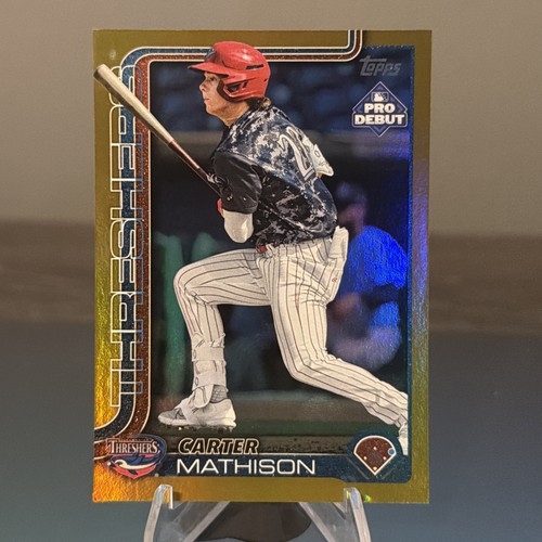 2025 Topps Pro Debut Carter Mathison Gold FOIL /50 #PPD-88 Phillies | eBay