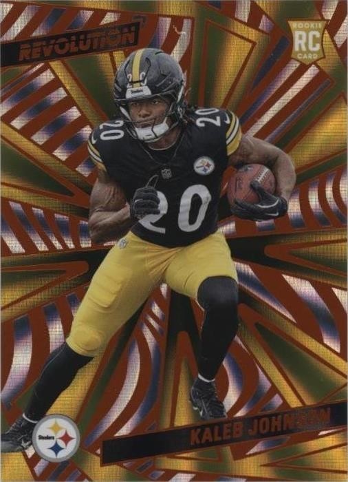 2025 Panini Revolution - Rookies Kaleb Johnson #223 Sunburst /18 (RC ...