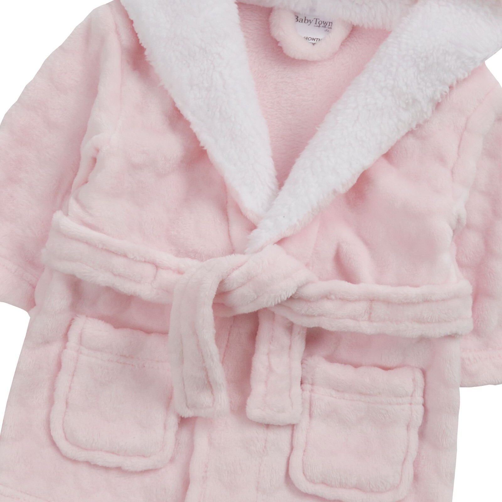 PERSONALISED Baby Robe And Blanket SET Dressing Gown Fleece Embroidered ...