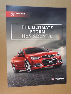 2014 Holden VF 1 Commodore Storm Ute original Australian single page ...