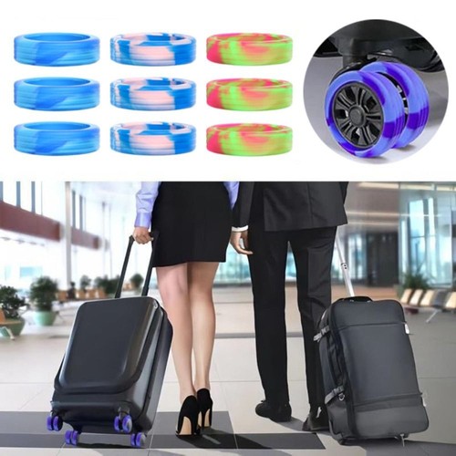 4 Pcs Silicone Luggage Wheels Protector Trolley Case Casters Guard ...