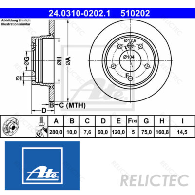 Rear Brake Disc BMW:E36,E46,3 34211165457 34211158936 34216855158 ...