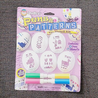 Vintage Dudley Pens and Patterns Egg Stencil kit 2001 NOS | eBay