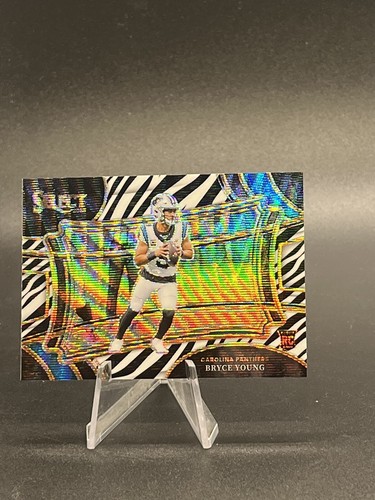 2023 Select Bryce Young Field Level 🦓ZEBRA🦓 SSP Rookie RC PANTHERS | eBay