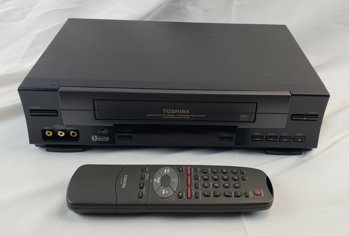 Toshiba W-528 VCR Video Cassette Recorder VHS Player & Remote 4 Head ...